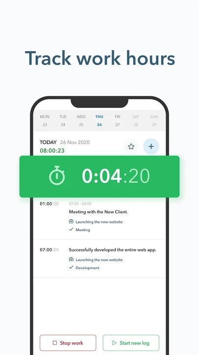 Mobile Time Tracking App | My Hours